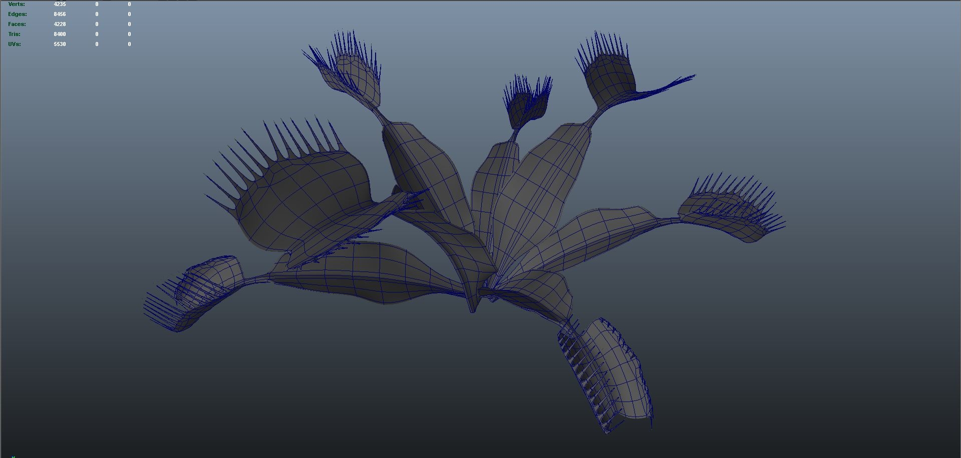 venus fly trap 3d model