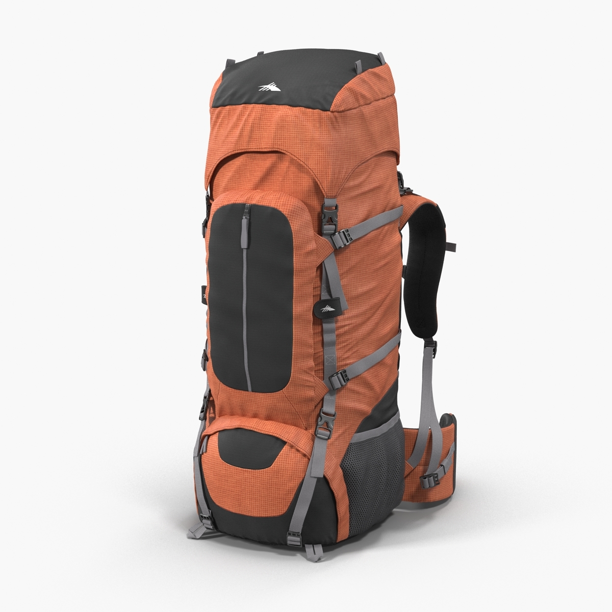 large camping backpack red obj