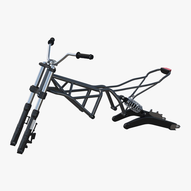motorcycle frame 3d c4d
