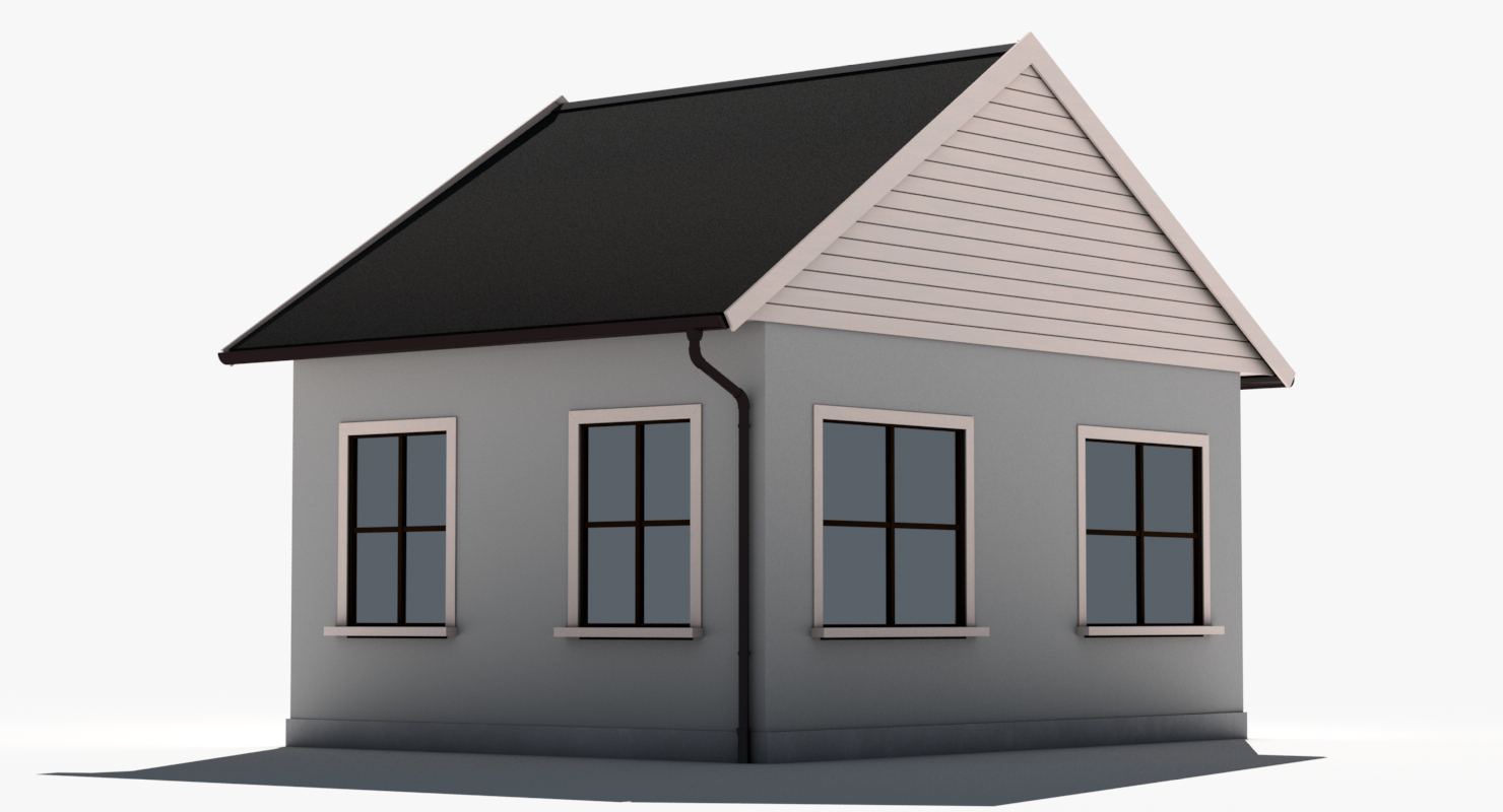 simple house 3d model