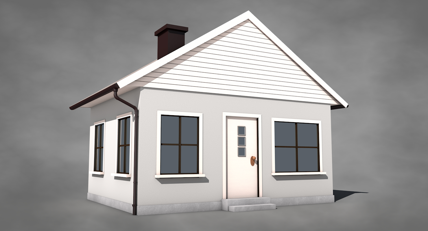 simple house 3d model