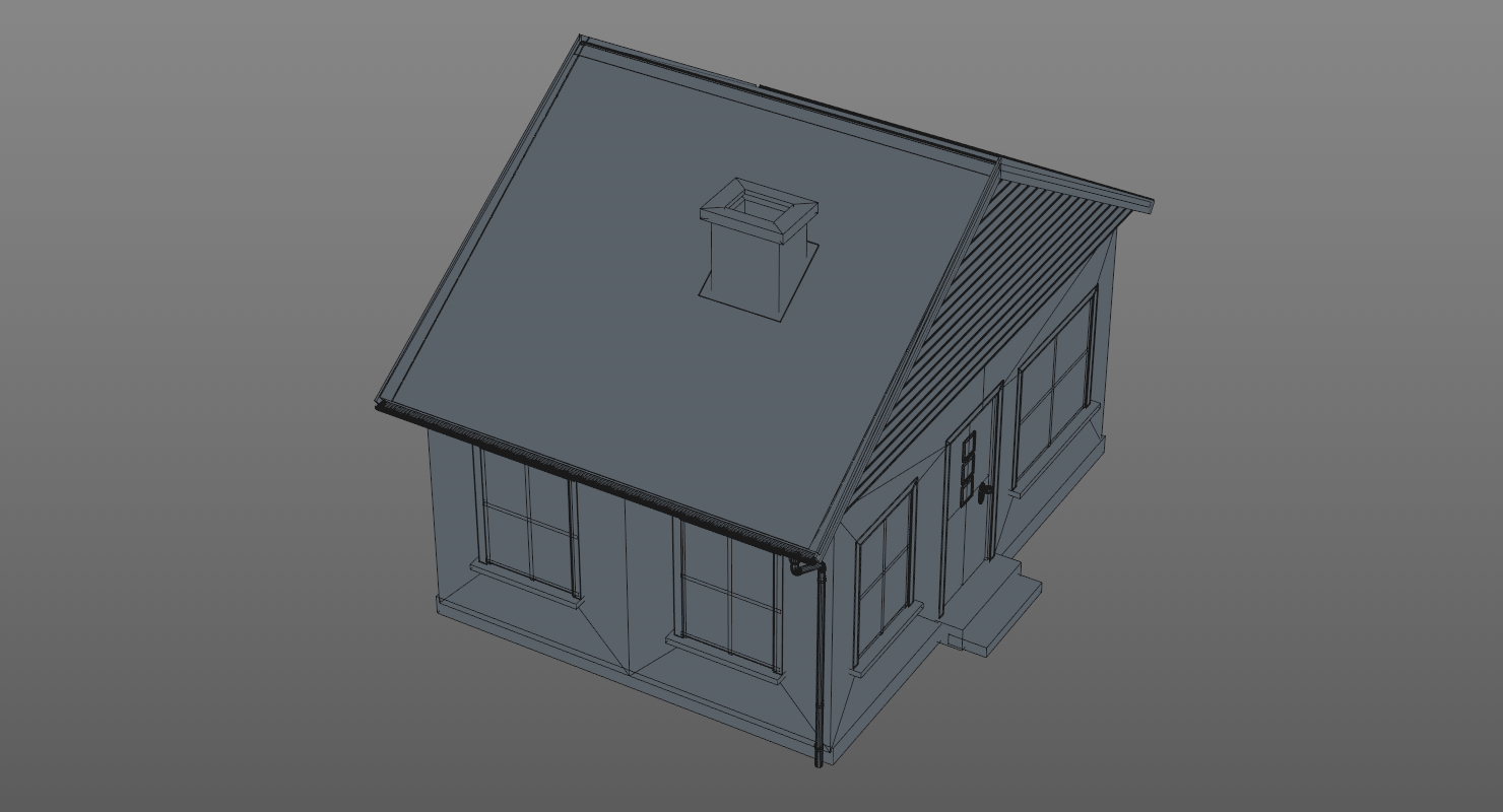simple house 3d model