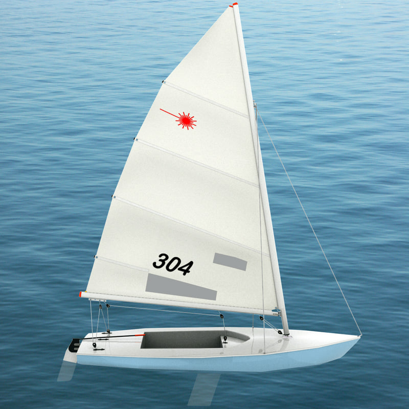 Obj Laser Sailboat Obj Laser Sailboat