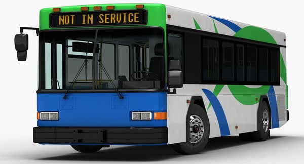 2015 gillig floor bus 3d model
