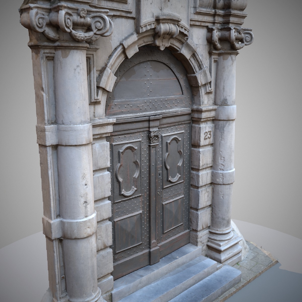 architectural door entrance 3d obj