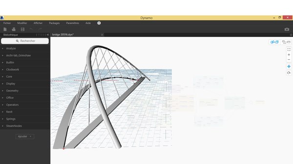 3d dynamo parametric bridge model