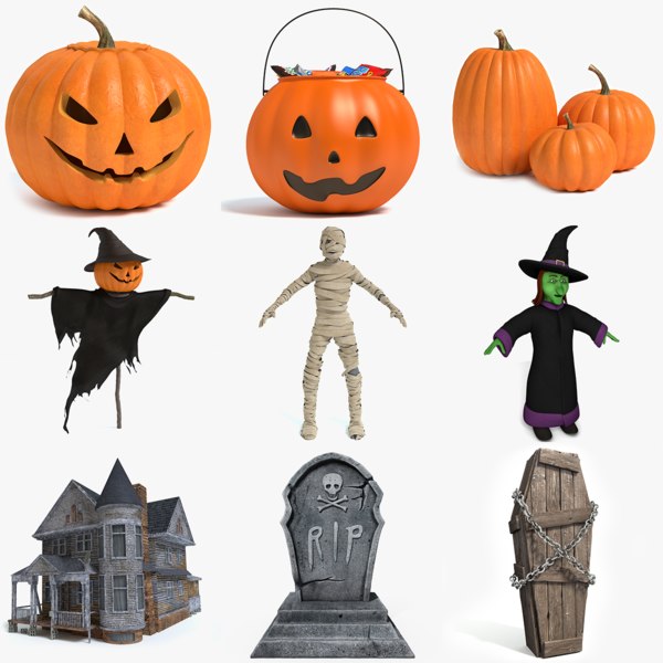 Halloween pumpkin model - TurboSquid 1217945