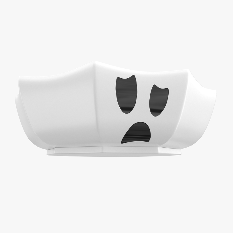 halloween bowl ghost 3d model