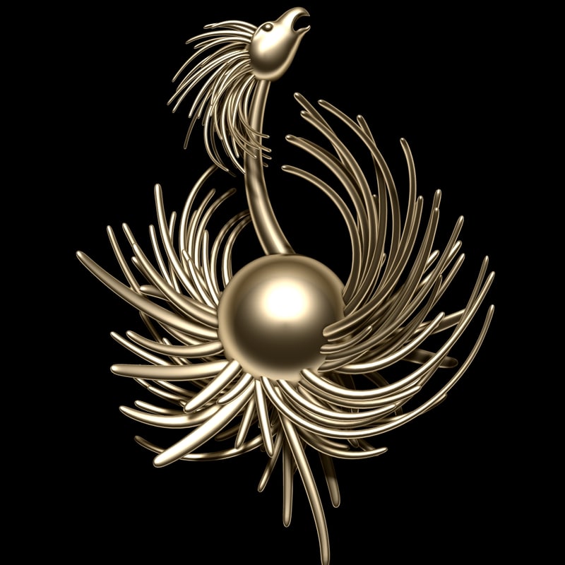 3d model phoenix bird