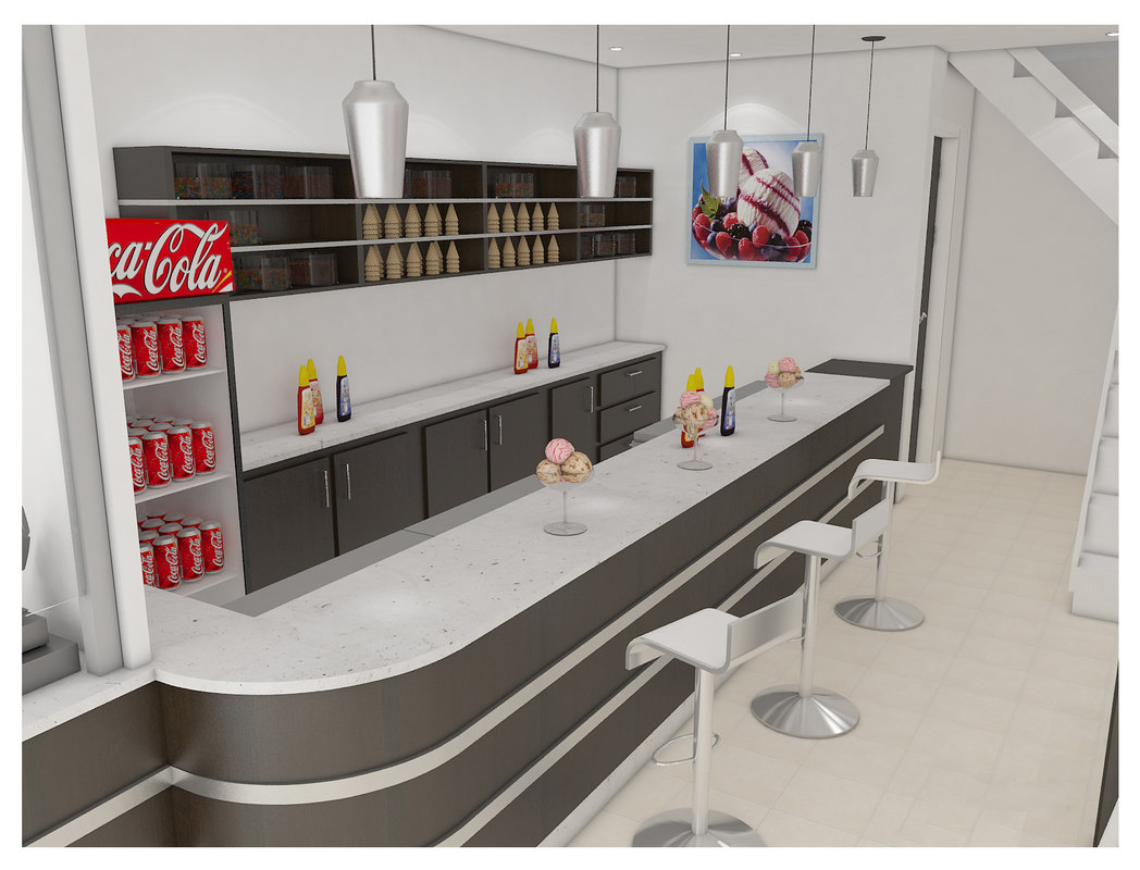 3d model ice cream