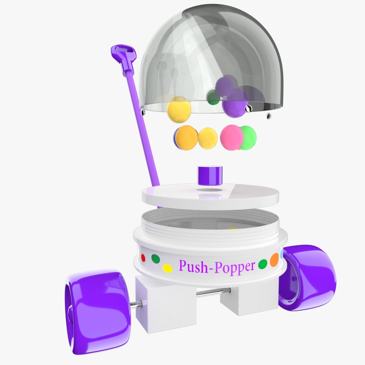 push popper 3d model