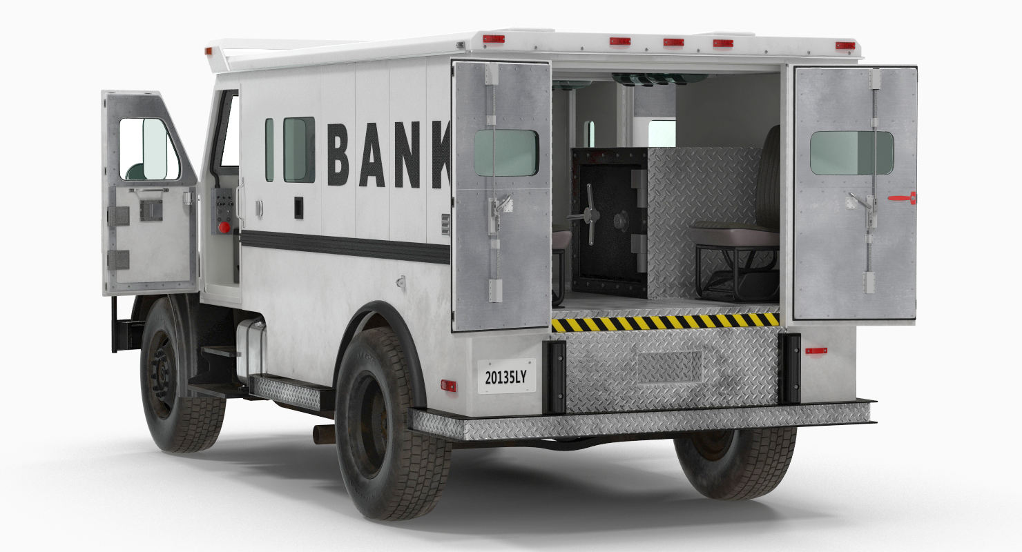 3d bank armored car 2 model