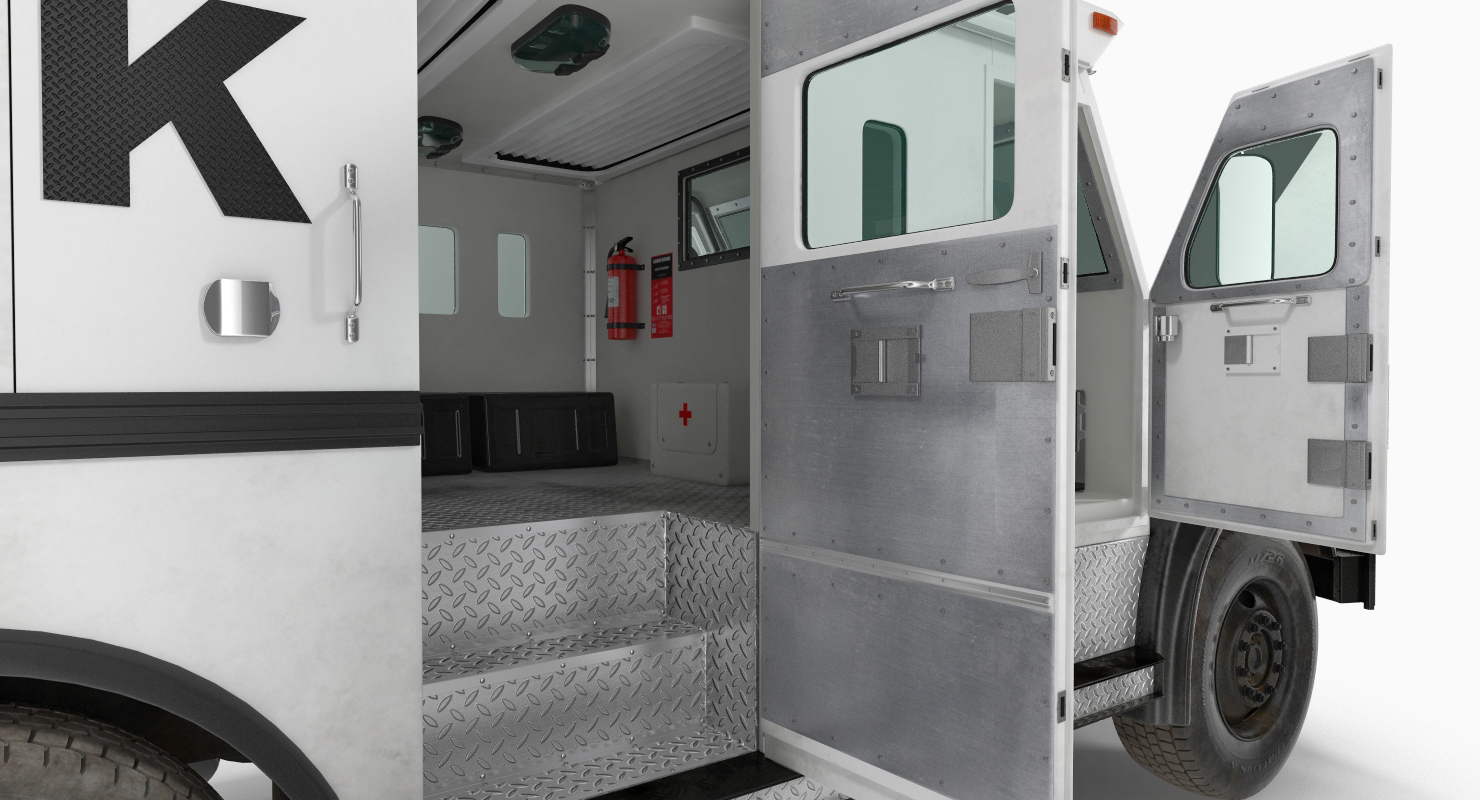 3d bank armored car 2 model
