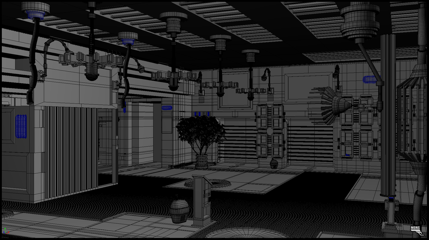 3d model set unity asset