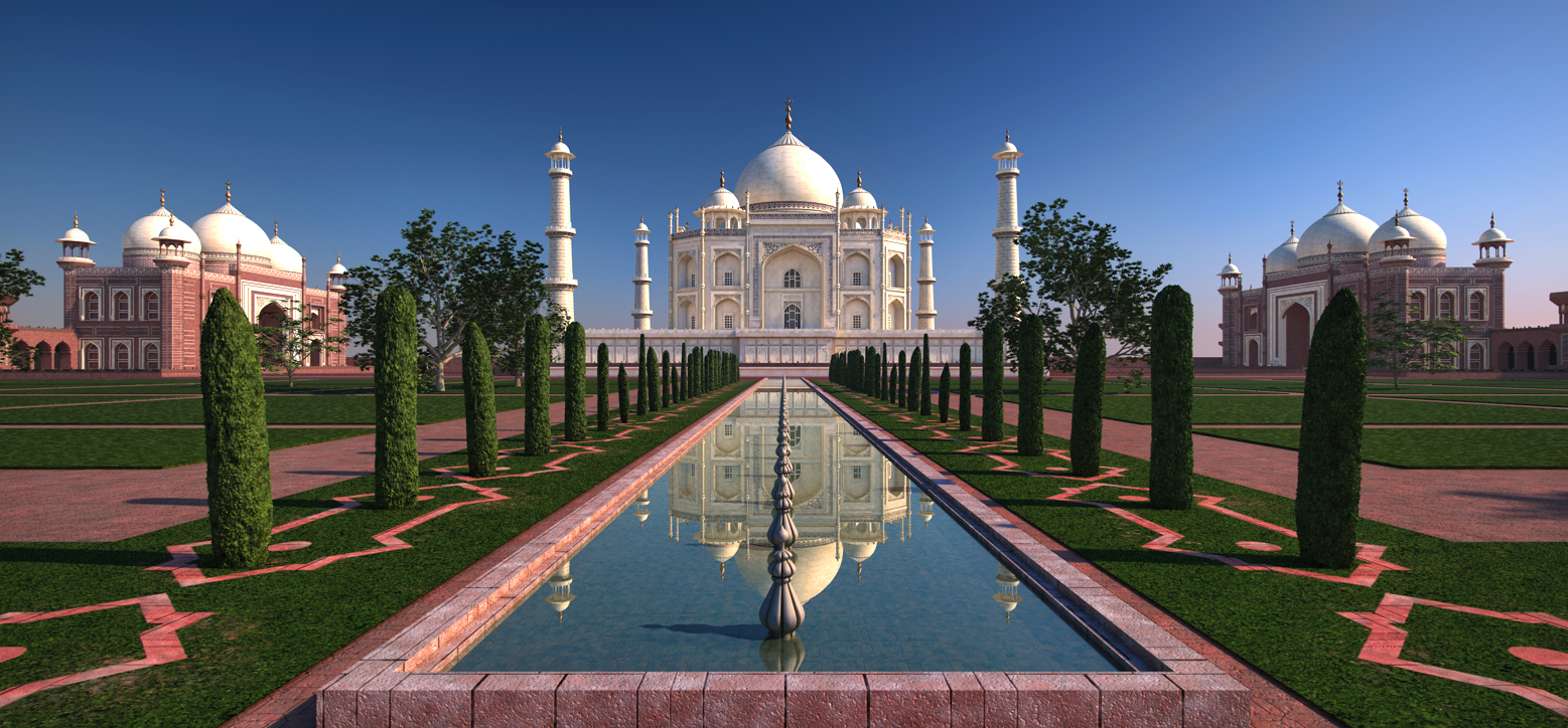 taj mahal 3d model