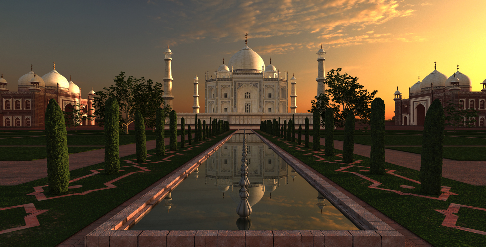 taj mahal 3d model