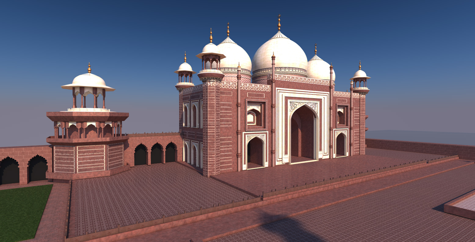 taj mahal 3d model