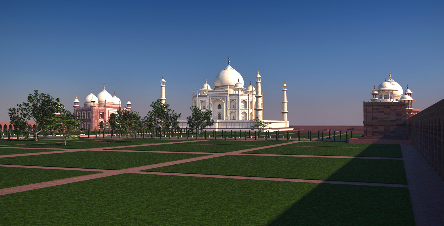 taj mahal 3d model