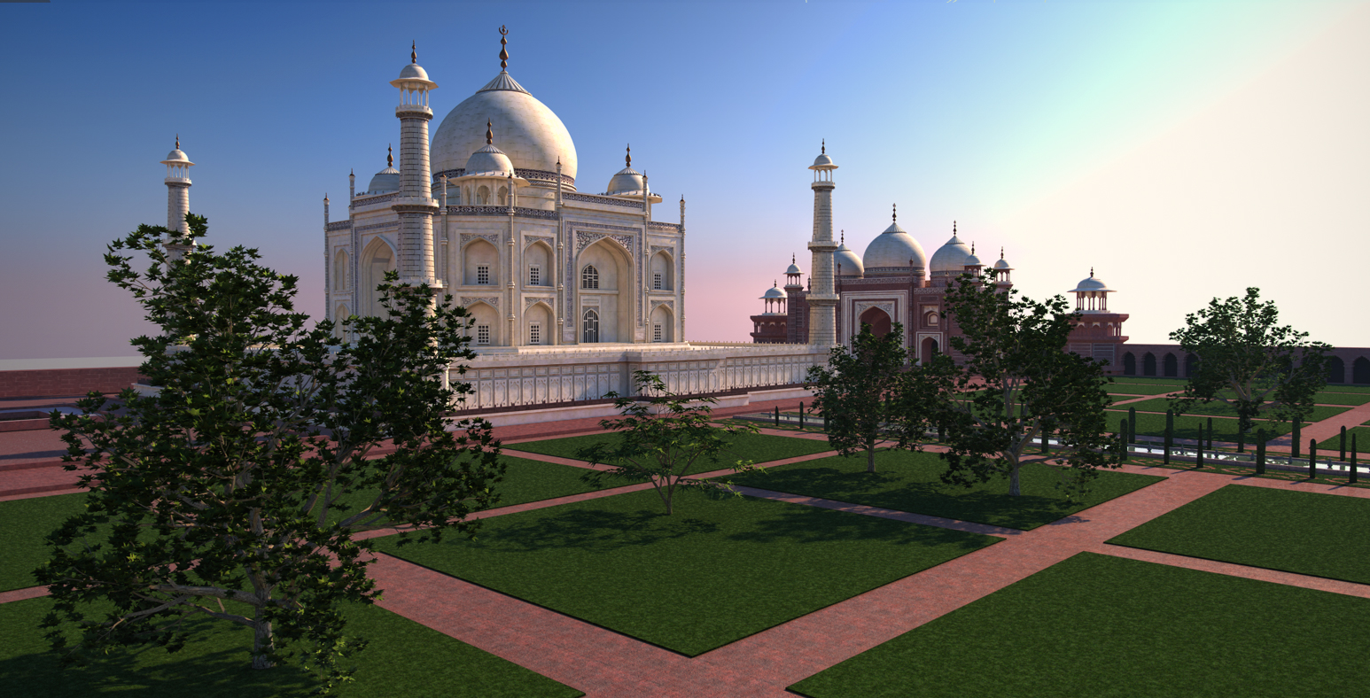 taj mahal 3d model