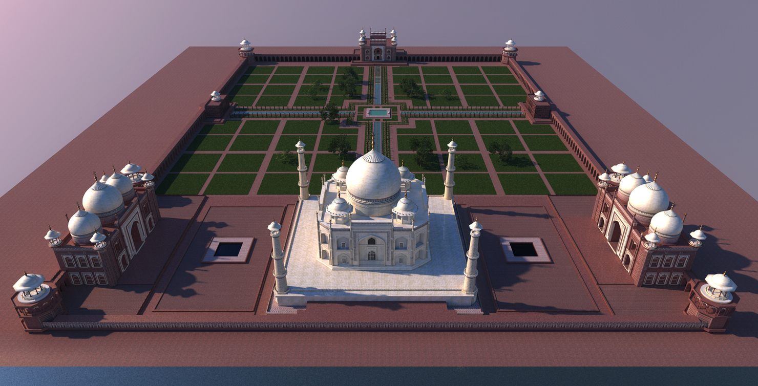 taj mahal 3d model