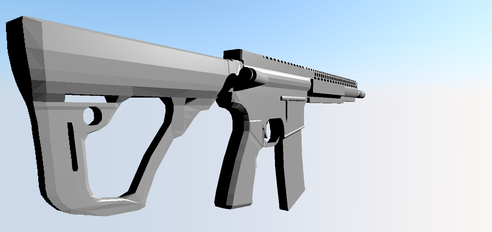 3d 3ds m4a1 untextured