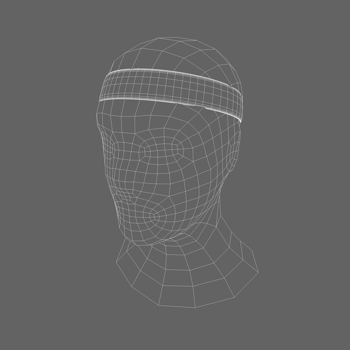 3d model sports headband