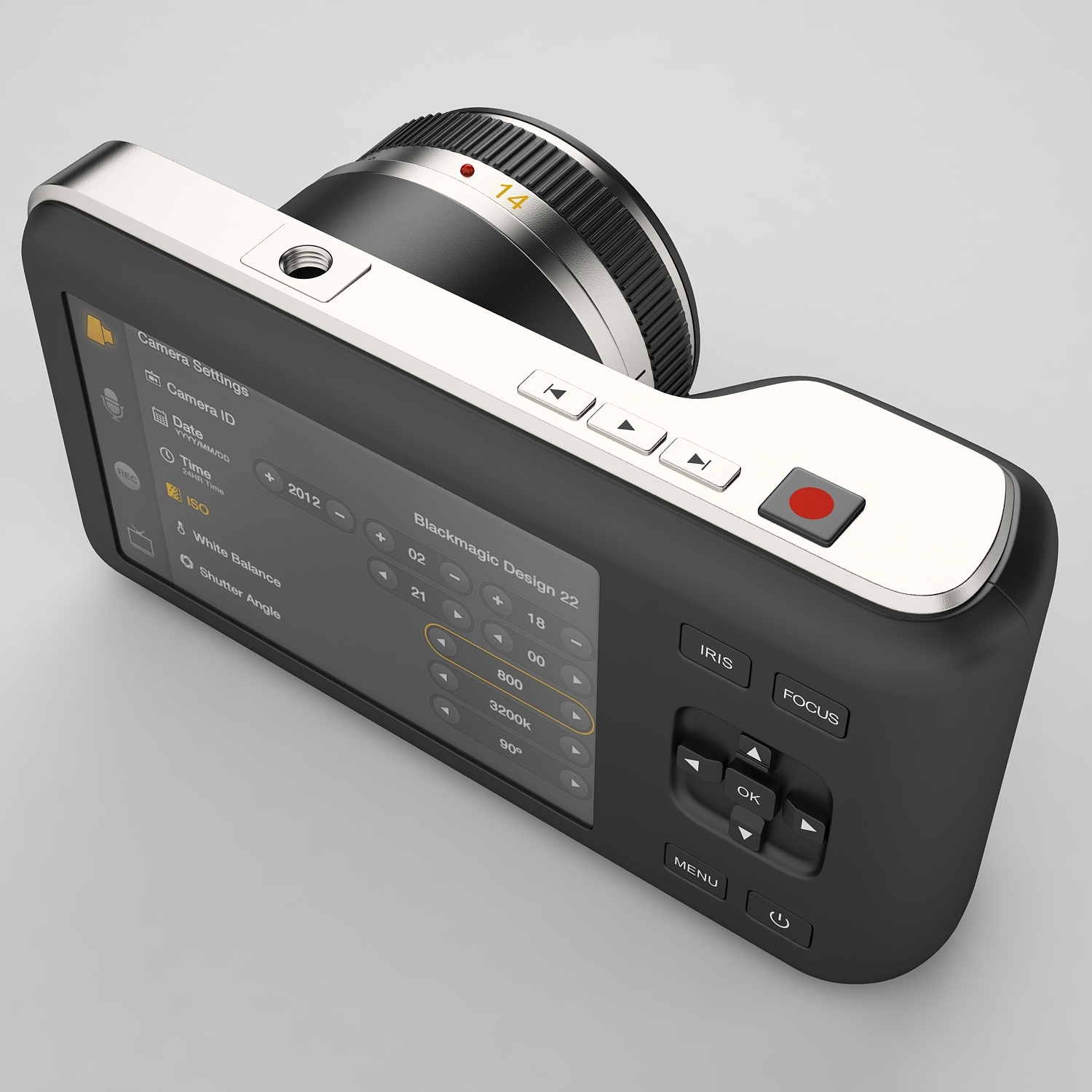3d blackmagic pocket camera model