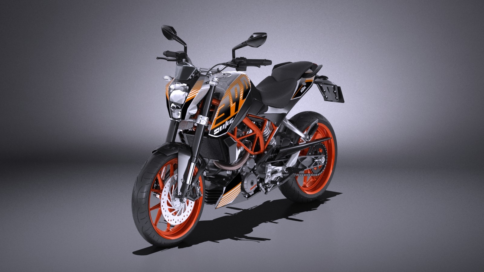 3d ktm duke 390 model