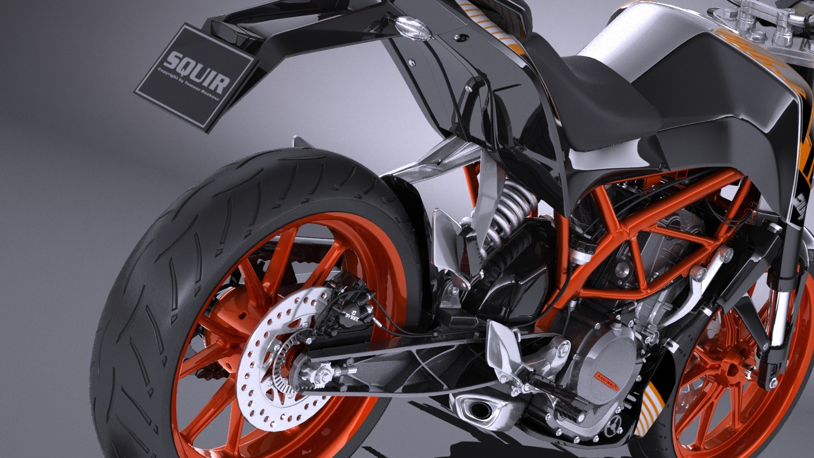 3d ktm duke 390 model