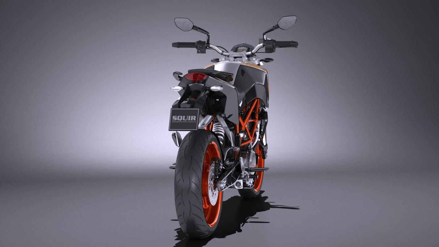 3d ktm duke 390 model