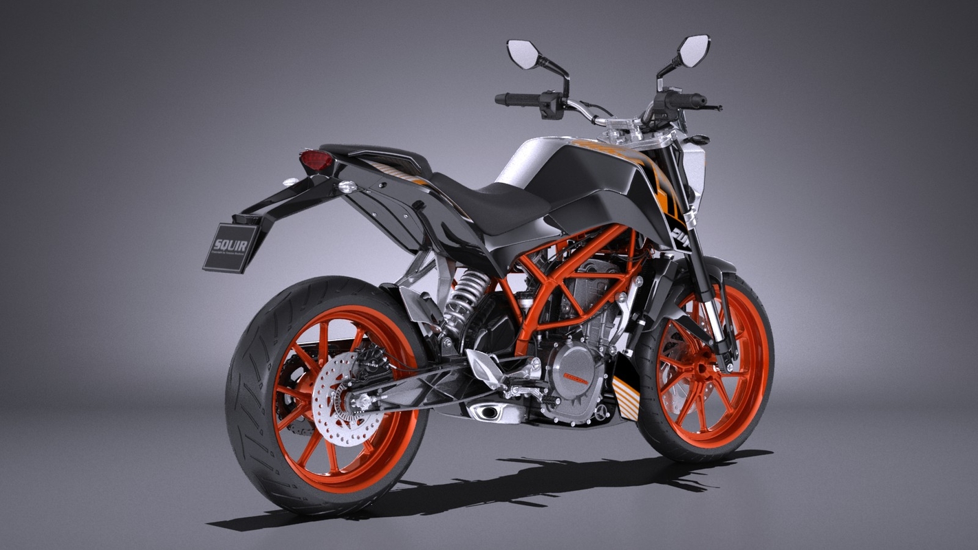 3d ktm duke 390 model