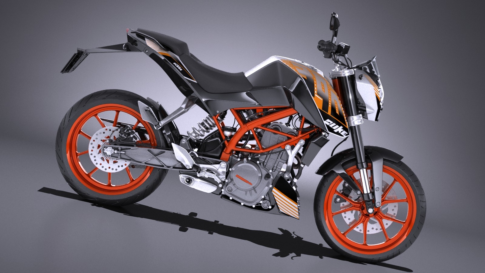 3d ktm duke 390 model