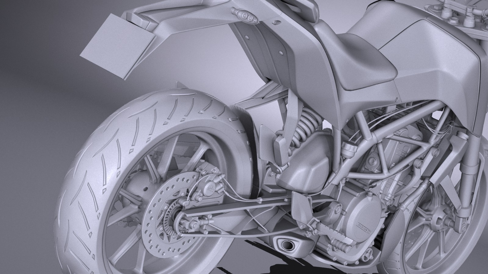 3d ktm duke 390 model