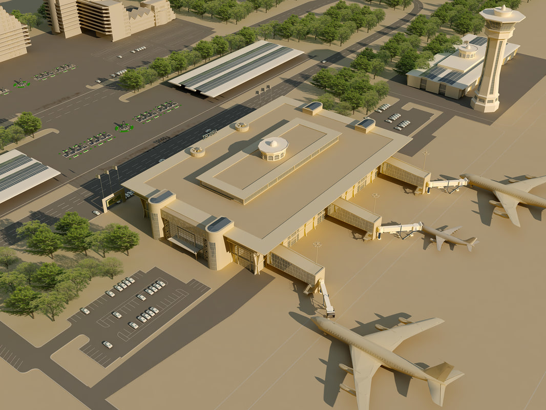 airport 3d max