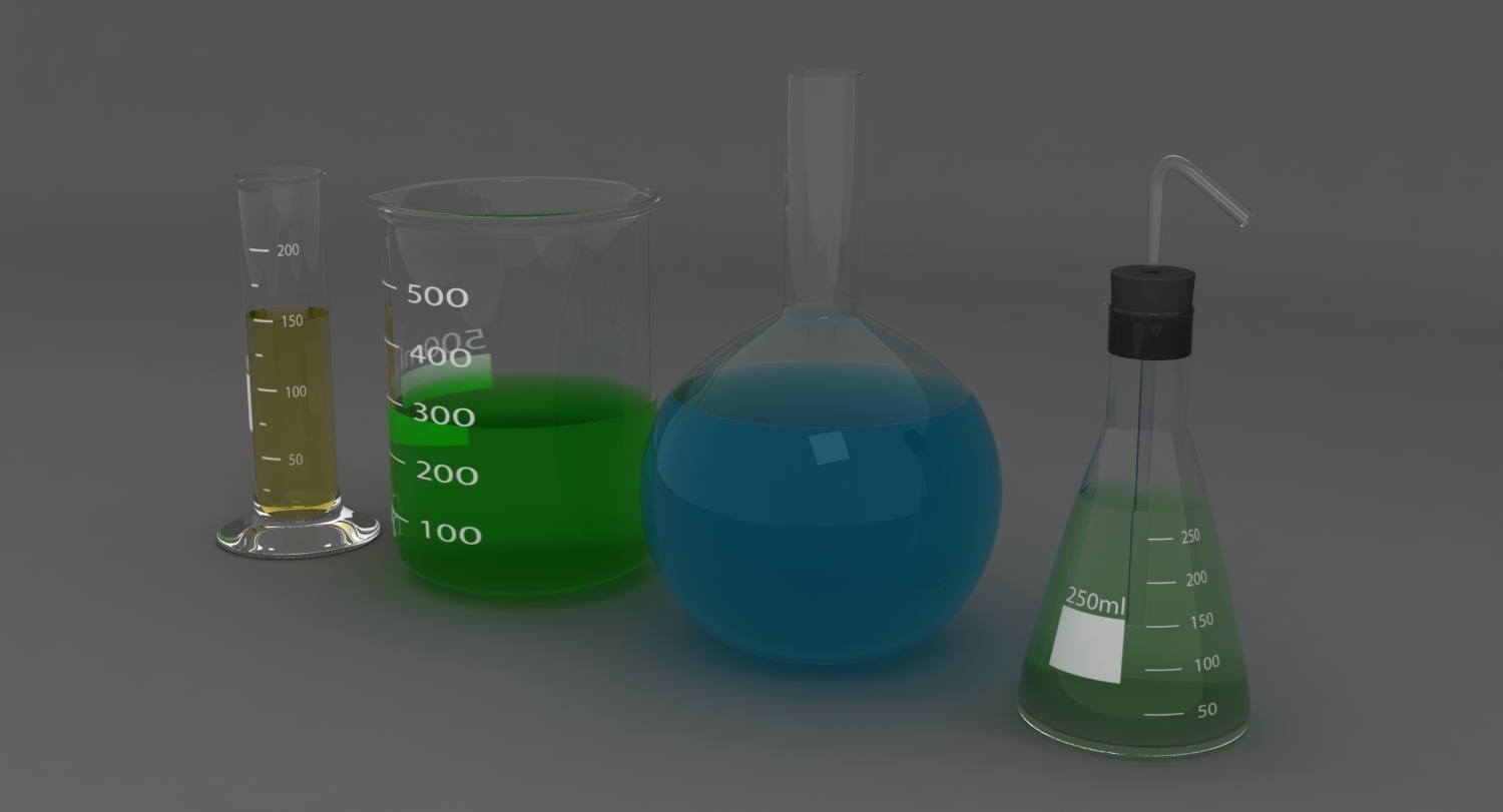 flask 3d model