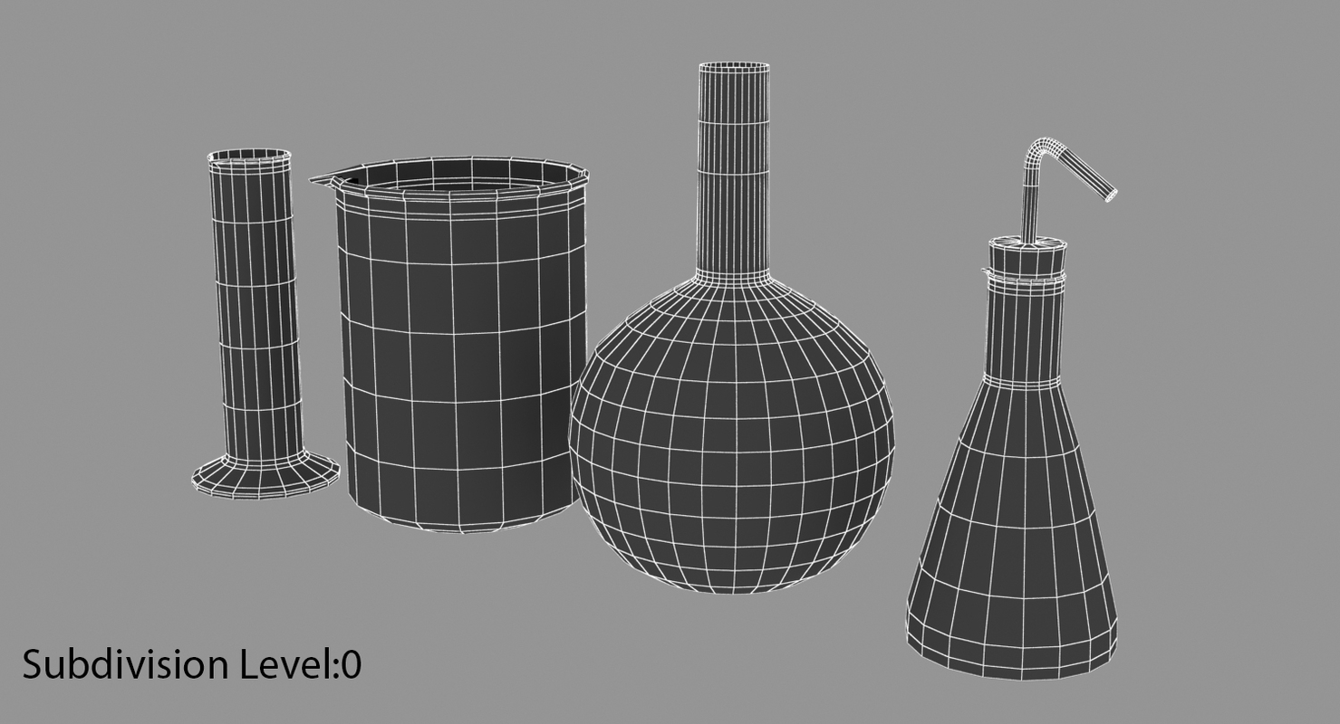 flask 3d model