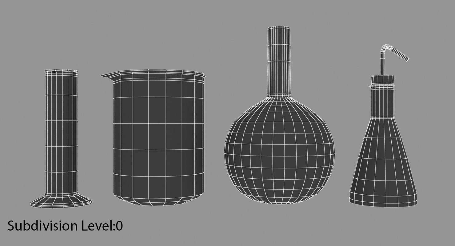 flask 3d model