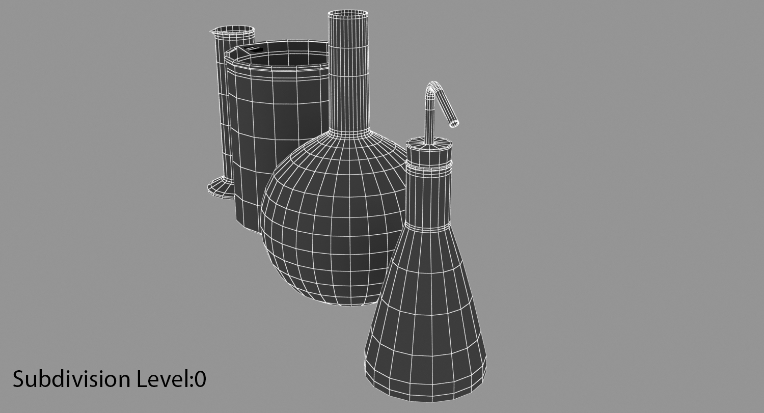 flask 3d model