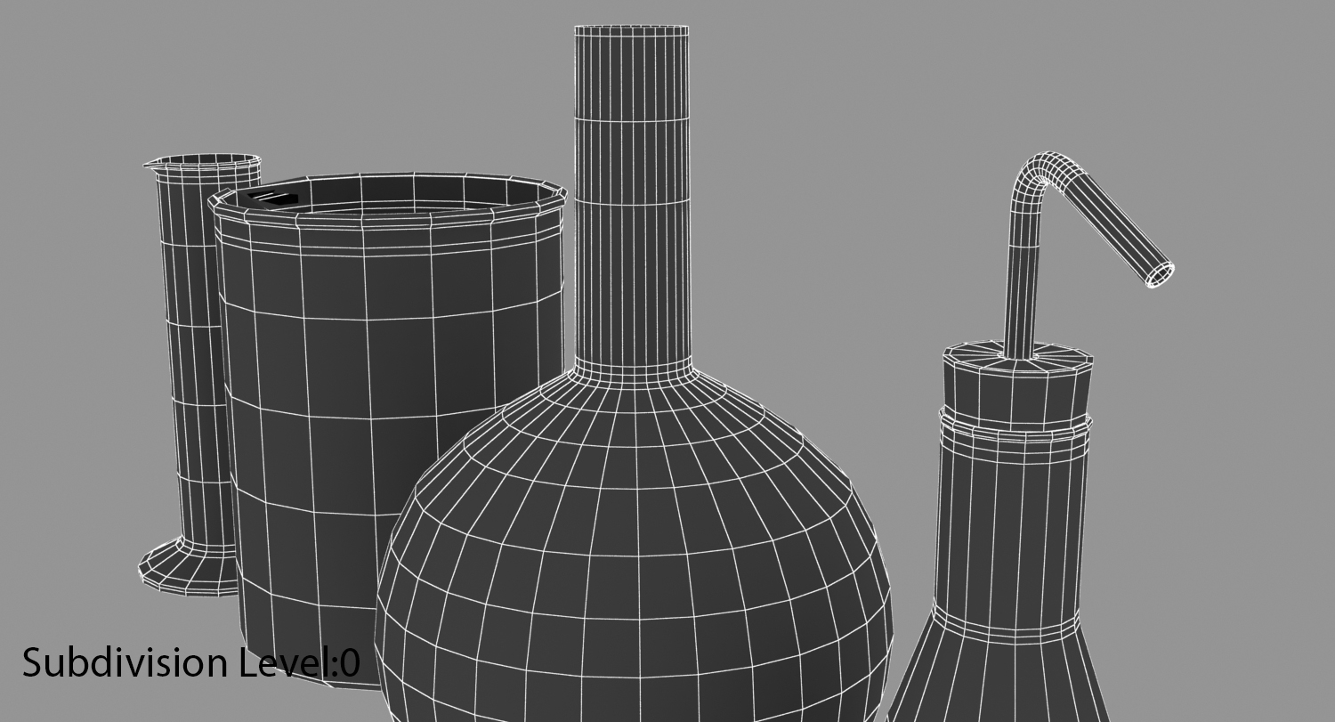 flask 3d model
