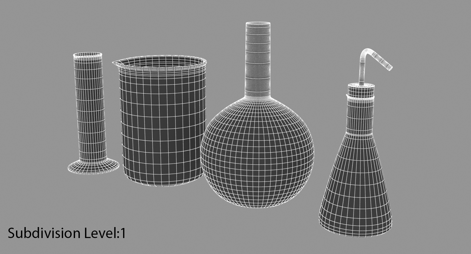 flask 3d model