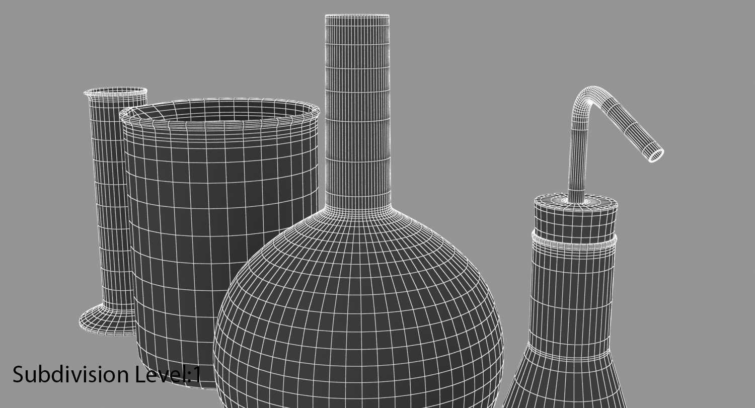 flask 3d model