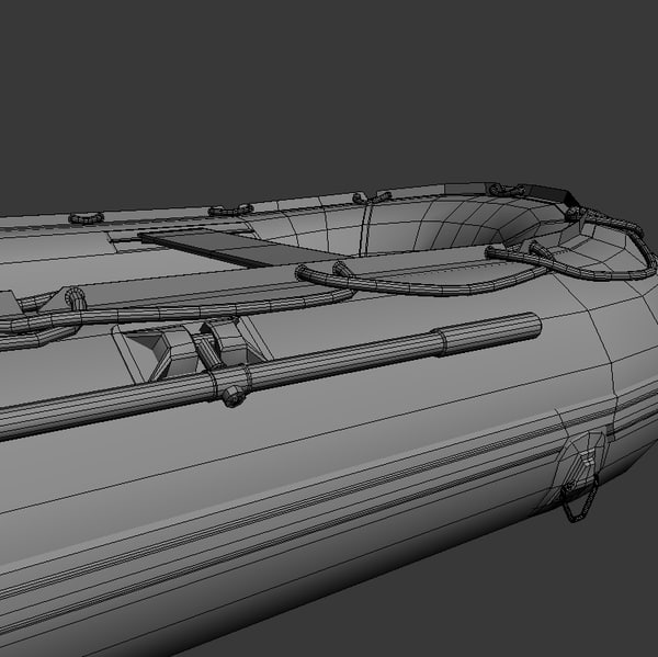 3d inflatable boat model