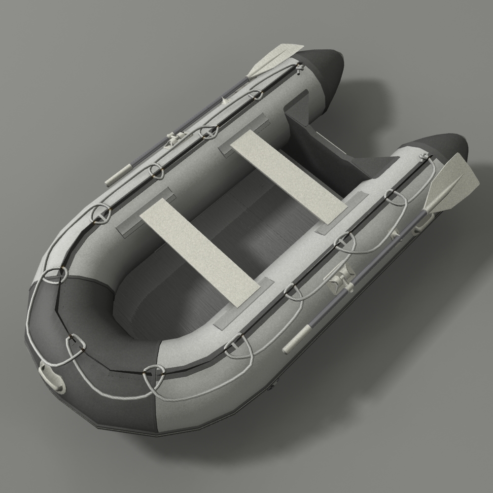 3d inflatable boat model