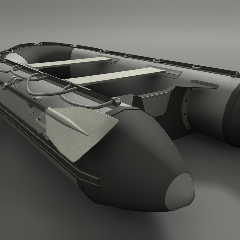 3d inflatable boat model