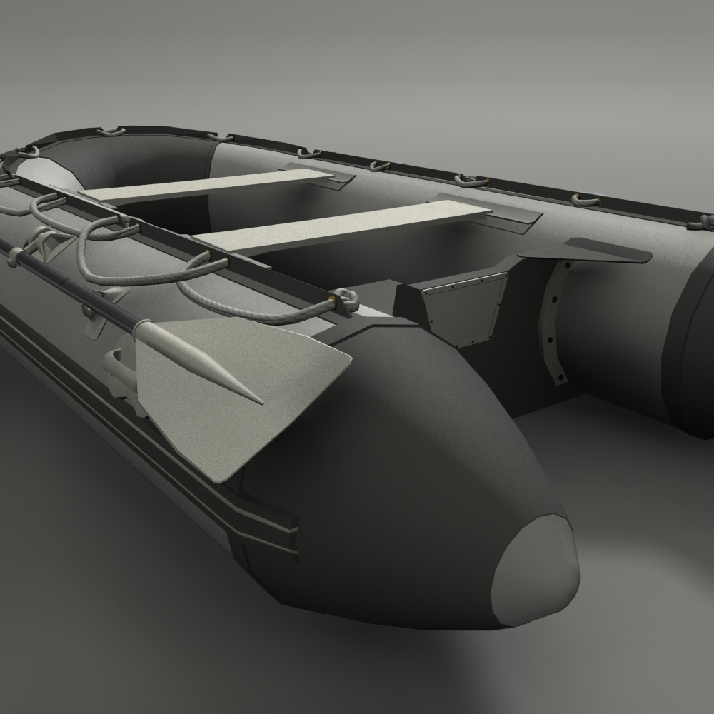 3d inflatable boat model
