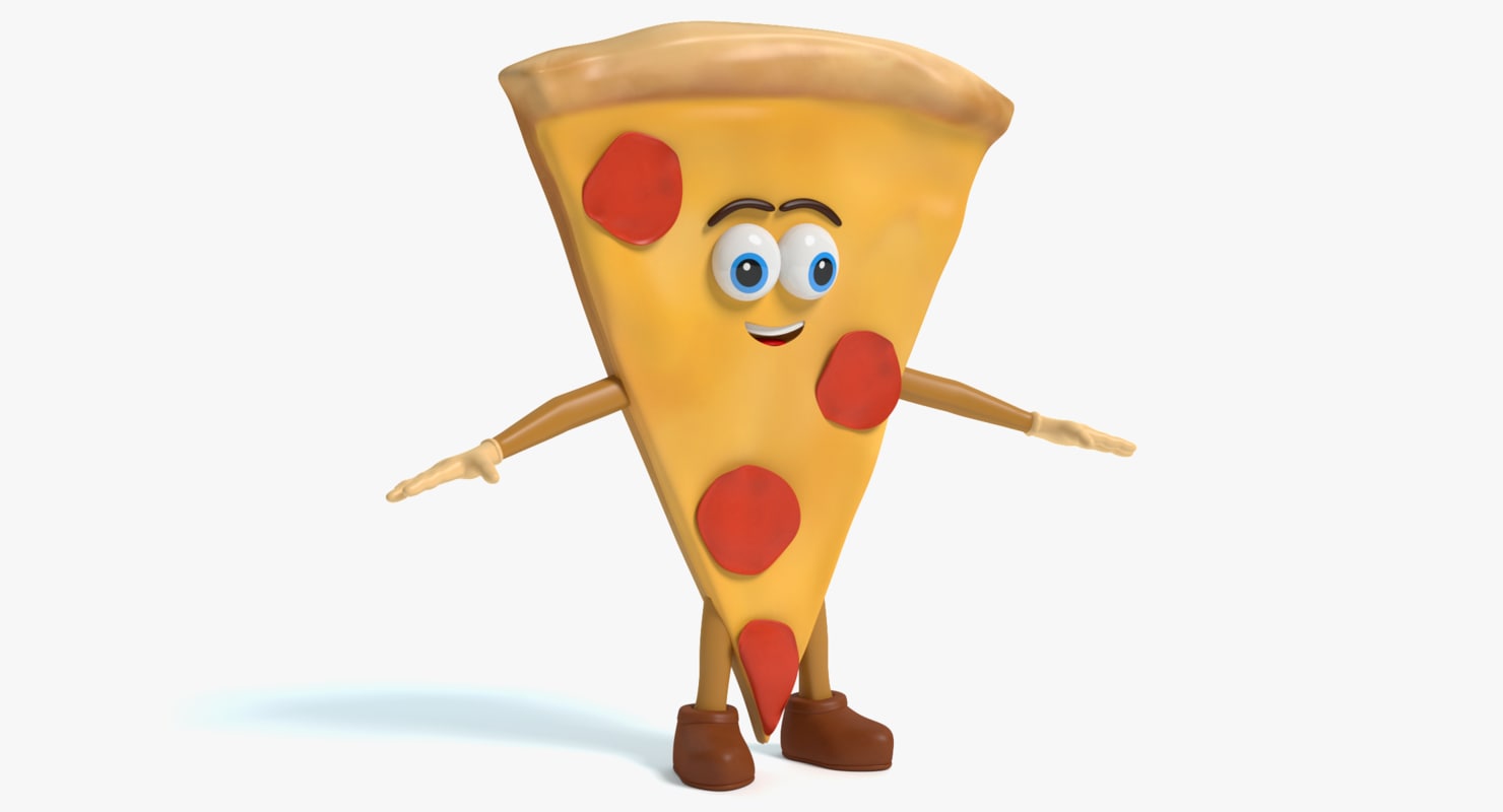 pizza character 3ds
