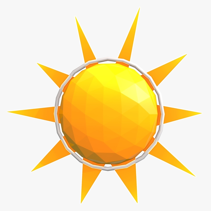 sun clouds 3d model
