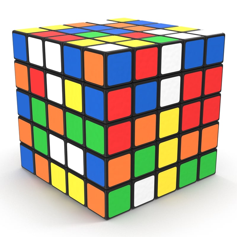 rubiks cube 5x5 3d c4d