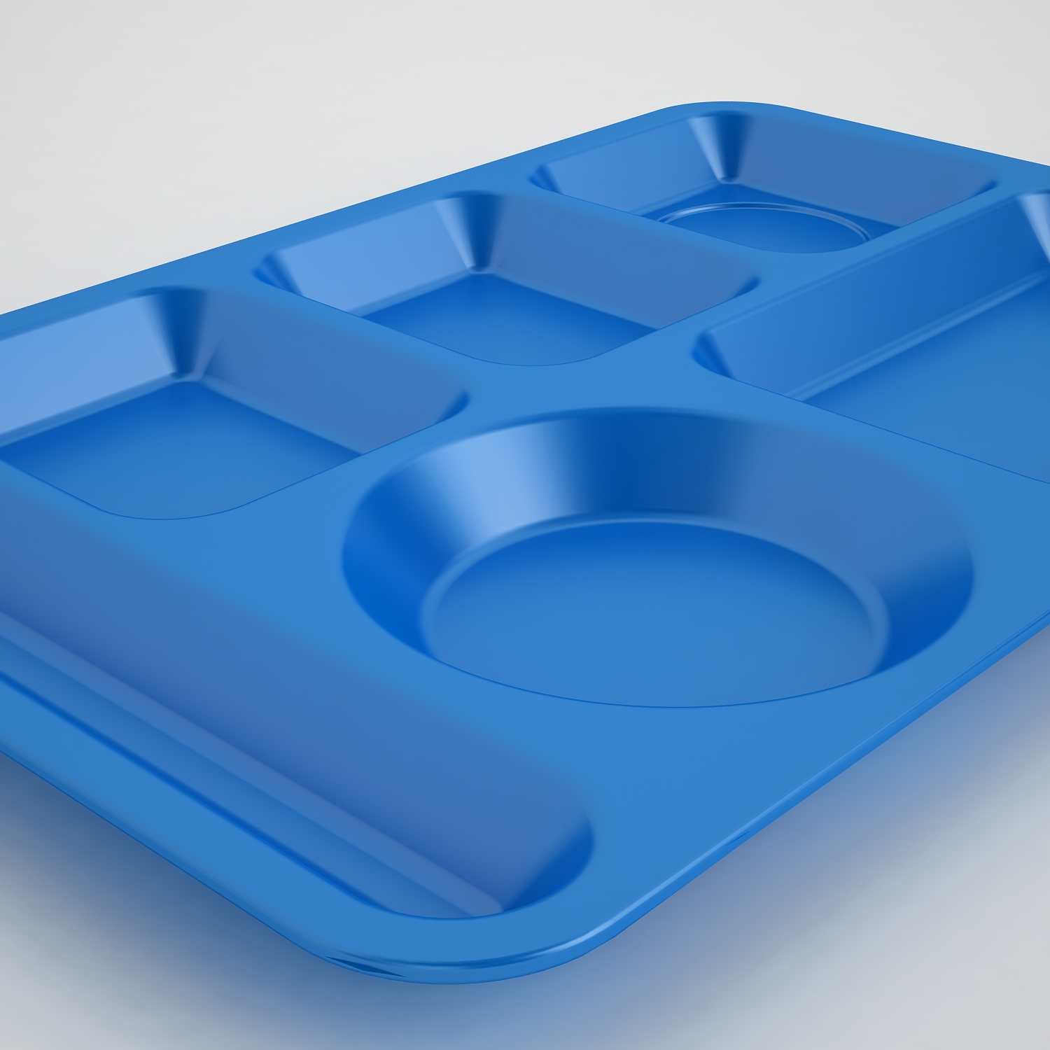 3d lunch food tray