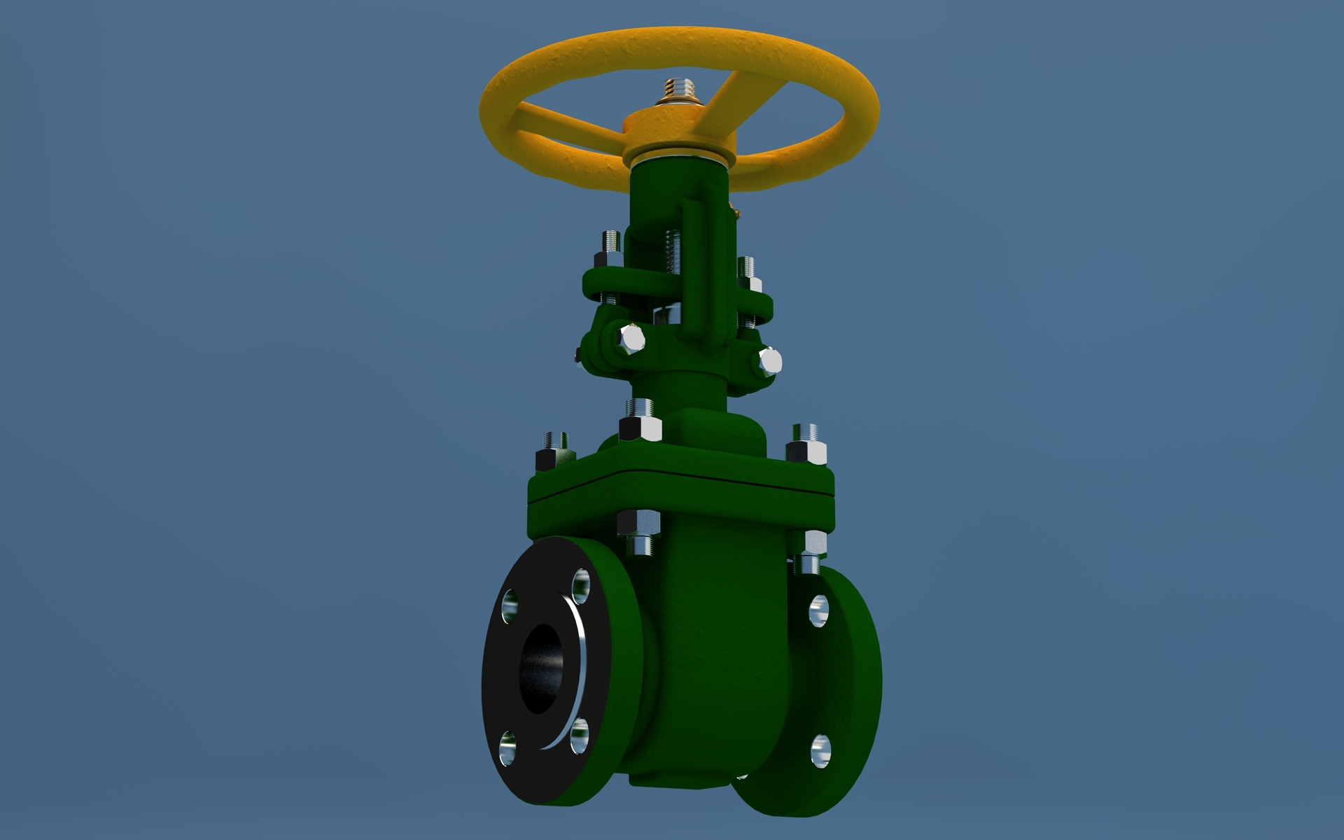 3d model of gate valve